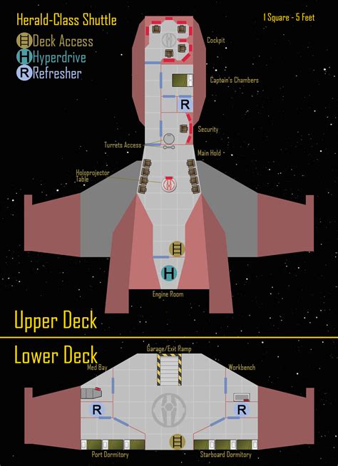 Herald Class Shuttle Kotor Interior Map Rswrpg