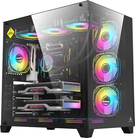 Acegeek Mercury R425 Atx Computer Caser Up To 360mm Radiator And 10x Fan Support Dual Side Full