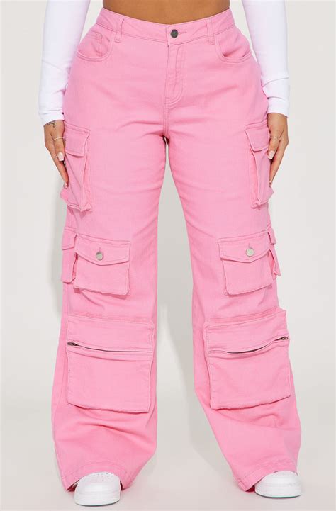 Elliana Cargo Pant Pink Fashion Nova