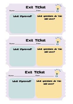 Exit Ticket By Mrs Avocado Music TPT