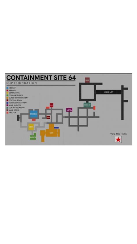 Scp Site Role Play Map Of Places Scp Foundation Cdc