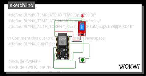 Relay Control Wokwi Esp32 Stm32 Arduino Simulator