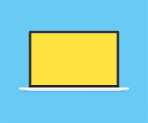 Premium Vector Laptop In Flat Style