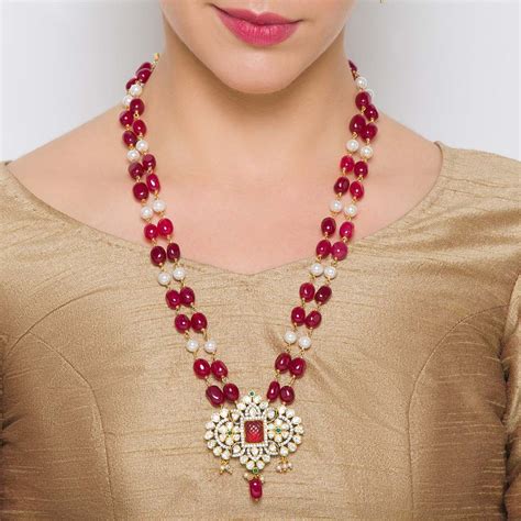 Ruby Beads Necklace Sets Hot Sale
