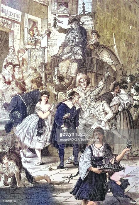The Carnival In Rome 1869 Italy Historical Digitally Restored
