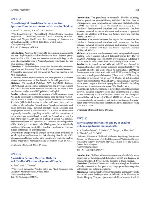Neurobiological Correlation Between Autism Spectru Pdf Autism