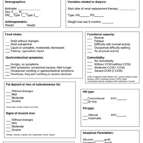 Data Collection Sheet Download Scientific Diagram