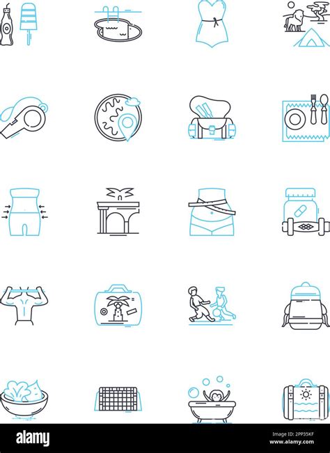 lead generation linear icons set prospect pipeline conversion