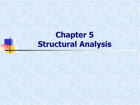 Lecture Notes Lecture 10 Structural Analysis Chapter 5 Structural