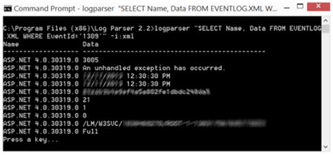 using logparser to analyze the eventlog xml azure app service web app the best c programmer