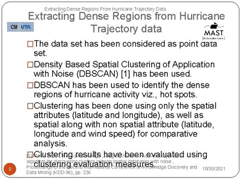 Extracting Dense Regions From Hurricane Trajectory Data Praveen