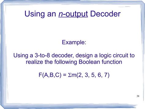 Encoder Decoder Multiplexers And Demultiplexersppt
