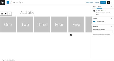 How To Create A Scrollable Image Gallery Block For Wordpress Gutenberg