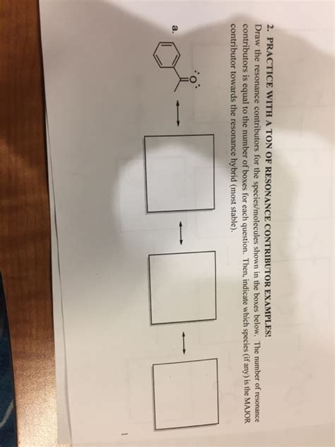 Solved Draw The Resonance Contributors For The Chegg