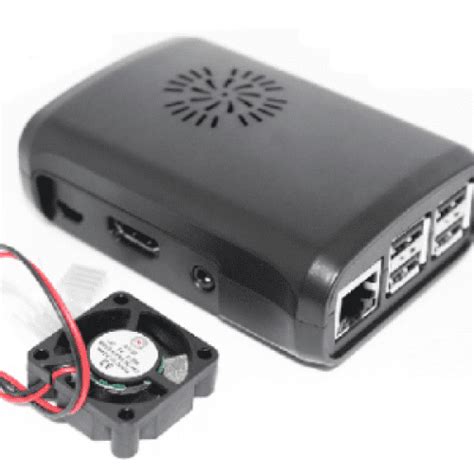 Buy Black Abs Case With Fan For Pi3 Online In India Robocraze