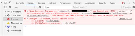 mixed content issue · issue 158 · devfake flox · github