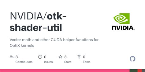 GitHub NVIDIA Otk Shader Util Vector Math And Other CUDA Helper