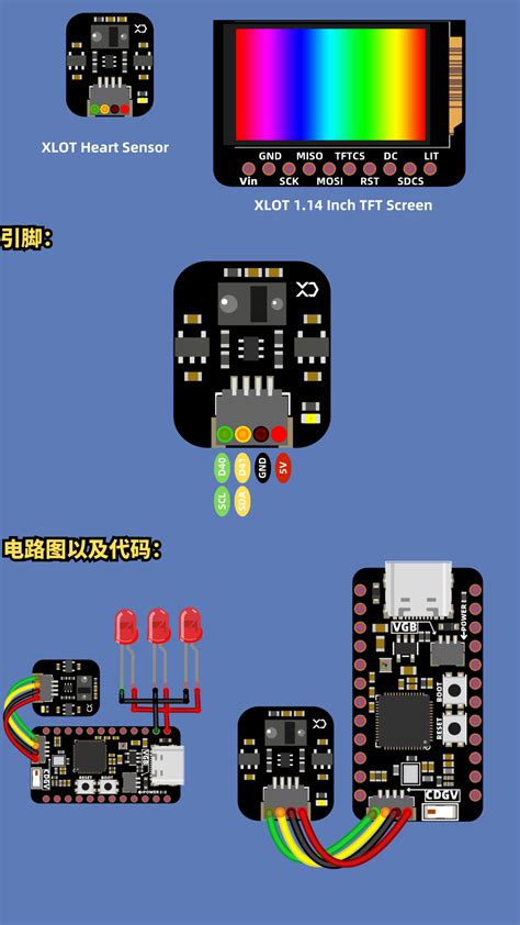 心率传感器 Arduino 超迷你心率血氧传感器，心电图显示，心率血氧显示，电脑串口显示，无线传输显示等 Xlot