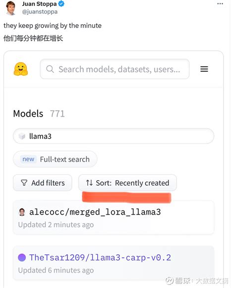 Llama 3上线4天，井喷1000多个变种！中文版也有了！groq上推理速度800token每秒 大数据文摘授权自夕小瑶科技说作者：zicy