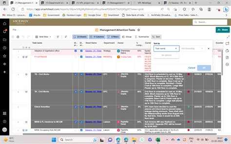 sorting primary column in reports smartsheet community