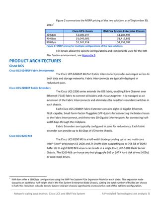 Network Scaling Cost Analysis Cisco UCS And IBM Flex System PDF