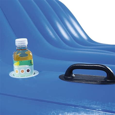 Inflatable Floating Island Lounger With Sunshade Floating Island Pool Water Float With Sound