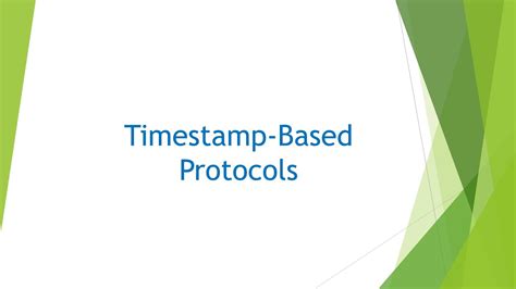 timestamp based protocols youtube