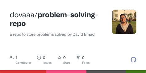 Github Dovaaa Problem Solving Repo A Repo To Store Problems Solved