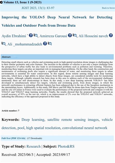 Our Paper On Yolov5 Deep Neural Network Aydin Ebrahimi Posted On The