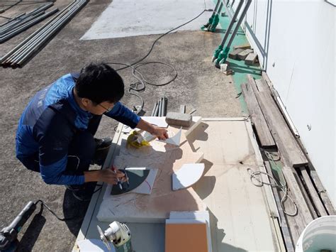 타일 기능사 ㅡㅡ가공 연습 ᆢ 비계기능사 교육 건축업 실상과 조언들 창원타일도배방수학원