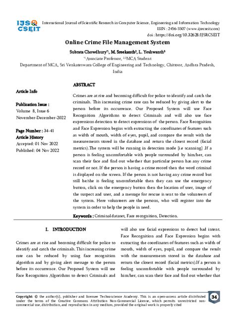 Pdf Online Crime File Management System
