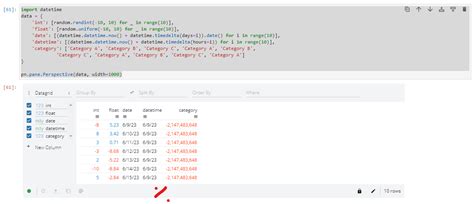 Perspective Bugs Issue Holoviz Panel GitHub