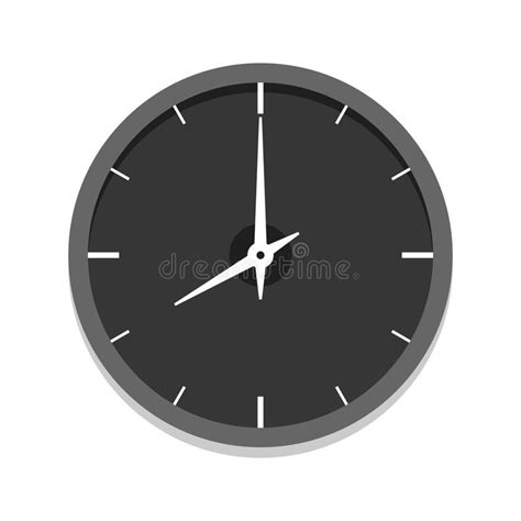 Circle Countdown Clock Counter Timer On White Stock Vector Illustration Of Page Flat 124317101