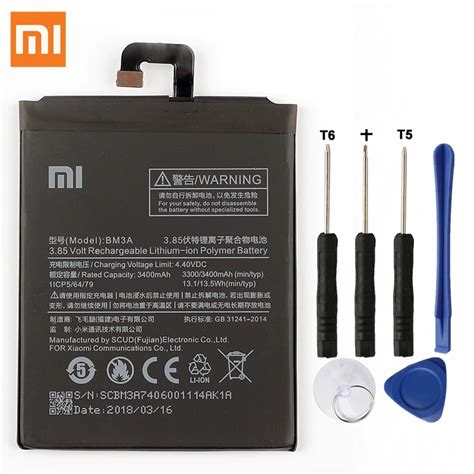 Original Replacement Battery For Xiaomi Mi Note Note Bm A Genuine Phone Battery Mah In