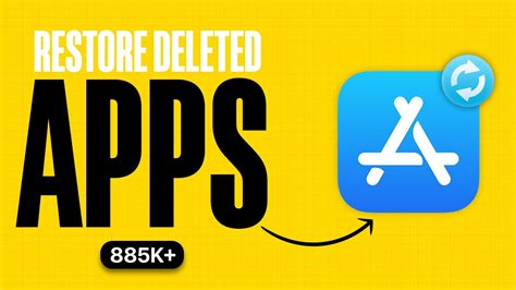 How To Restore Deleted Apps On Iphone Or Ipad From App Store Youtube
