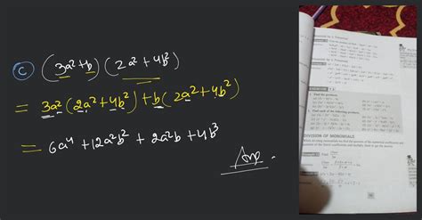 Binomial By A Trinomial Example 10 Find The Product Of 9ab−3 Ab2−4b 7a