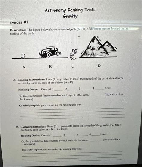 solved description the figure below shows several objects