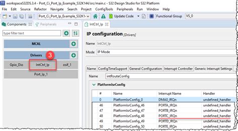 gpio interrupt example project using s32k1xx rtd without autosar nxp