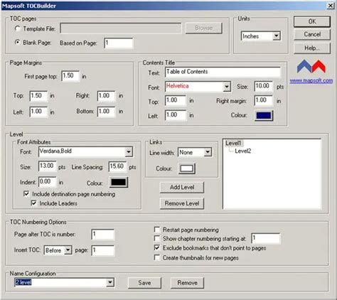 Create Pdf Table Of Contents