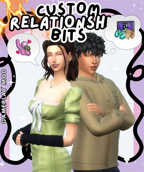 Expanded Storytelling Relationship Bits Mod Maplebell In 2024 Sims