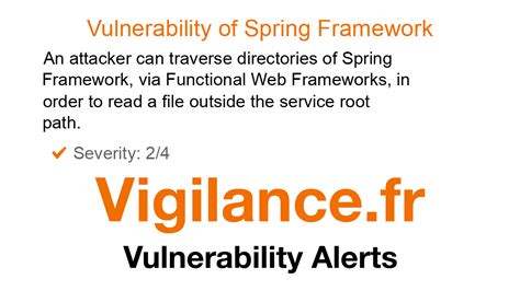 vulnerability spring framework via functional web frameworks vigilance fr
