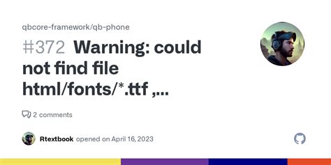 Warning: could not find file html/fonts/*.ttf , html/fonts/*.otf , html/fonts/*.woff (defined in ...