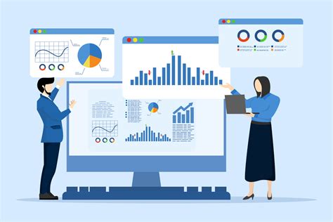 Web Report Dashboard Concept Business People Team Meeting For Data