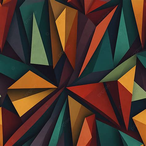 Multiple Layers Of Geometric Shapes Creating Depth And Complexity