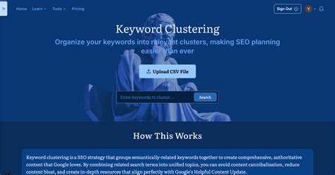 Free Keyword Clustering Tool | Grouping Keywords For SEO