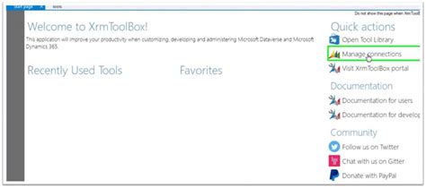 connecting xrmtoolbox with dynamics 365 crm appseconnect