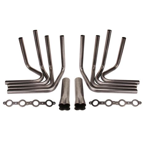 Speedway Gm Ls Header Kit 1 5 8 Round Port 3 Inch Collector