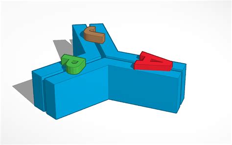 3d Design Initials Tinkercad