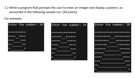 solved 1 2 write a program that prompts the user to enter an