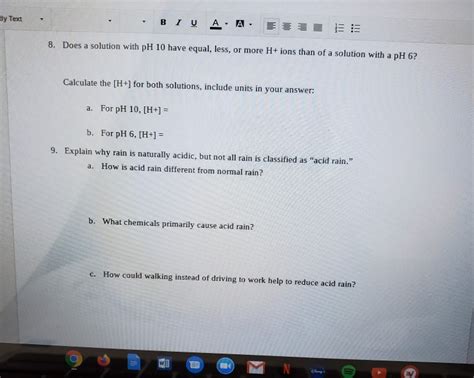 Solved Body Text Bi U A A Prelab Assignment Acids Bases